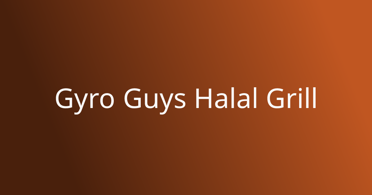Gyro Guys Halal Grill | Best mediterranean in Everett, WA | Order Online